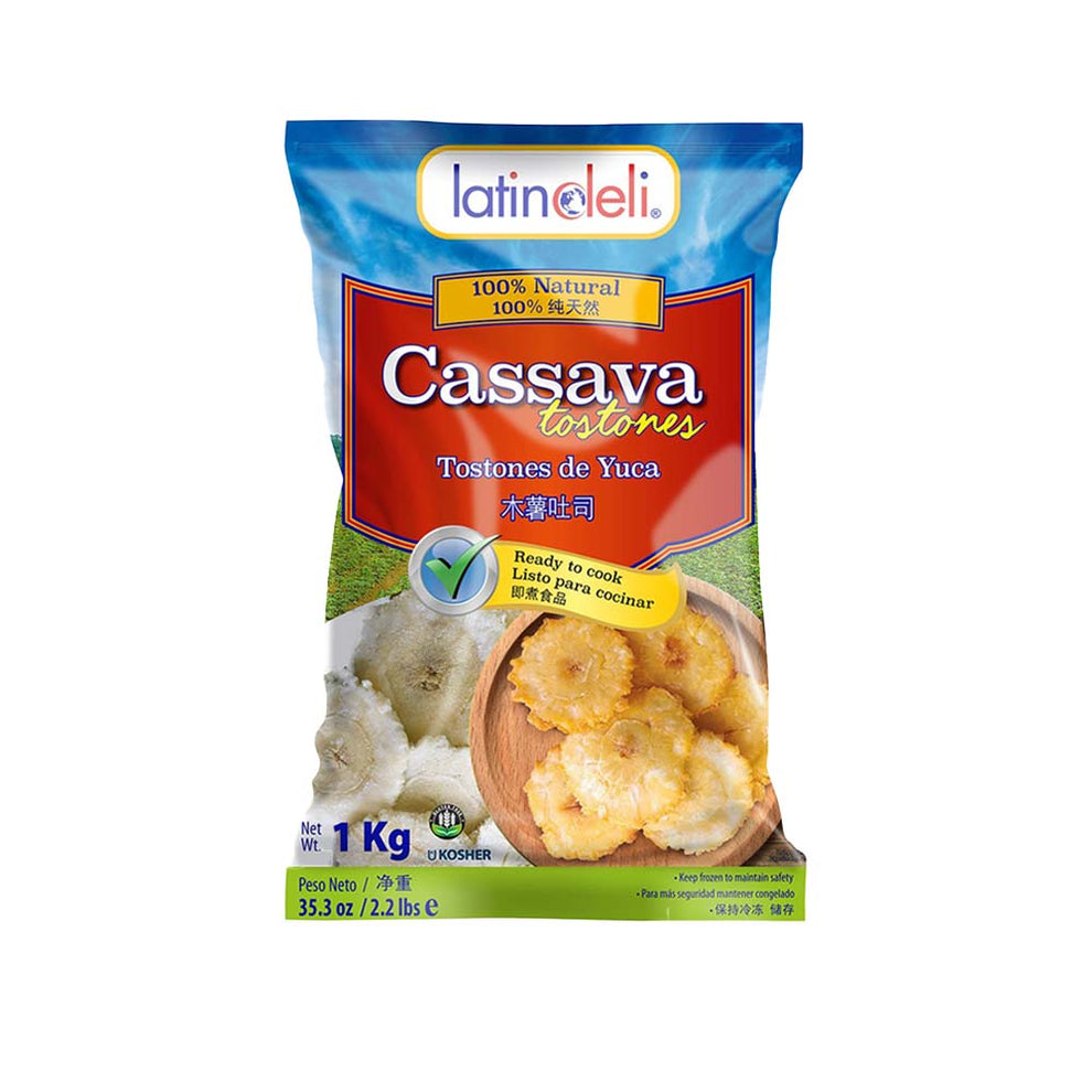 Frozen Latin Deli Cassava Tostones 1Kg