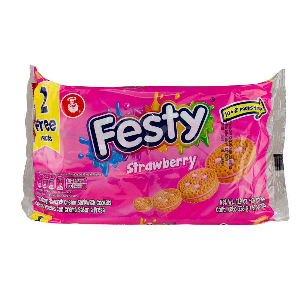 Festy Strawberry Cookies 403gr – Latin Deli